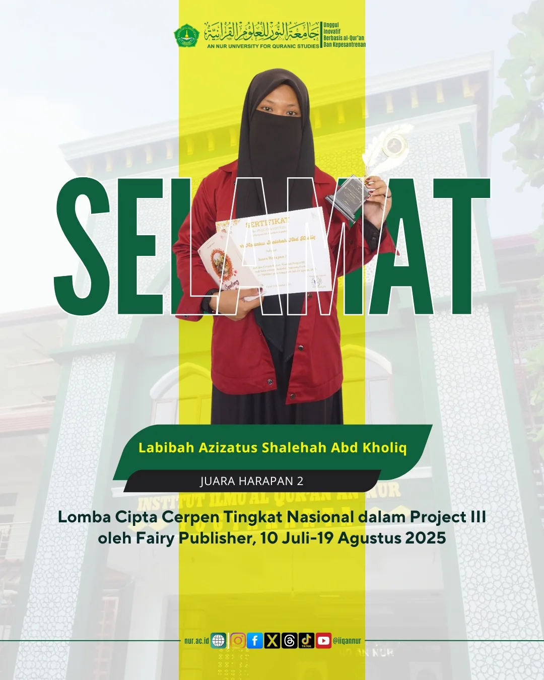Mahasiswa Fakultas Tarbiyah IIQ An Nur Yogyakarta Raih Juara Lomba ...